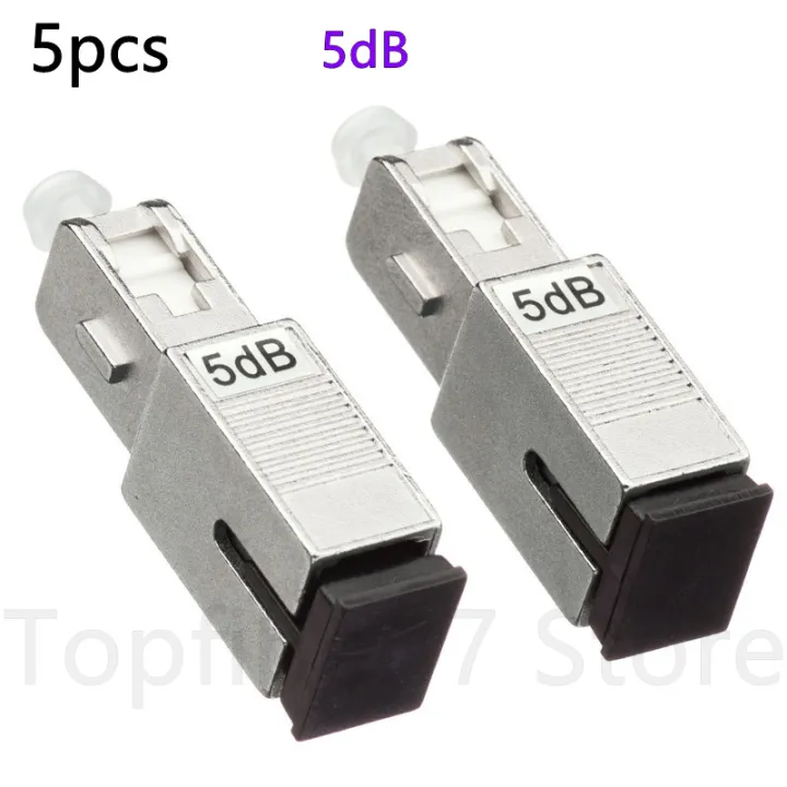 5ชิ้น SCUPC ชายกับหญิง Singlemode ไฟเบอร์ออปติคอล Attenuator 2dB 3dB 5dB 7dB 10dB 15dB คงที่ ...