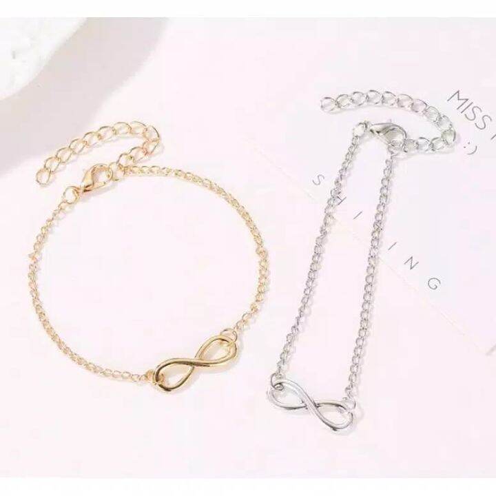 Gelang Aksesoris Simbol Infinity Untuk Wanita Model Korea AF43 | Lazada ...
