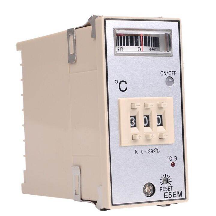 Pointer Dial Code Type Temperature Controller Regulator E5EM K 0~399 Degree Relay Control Output ...