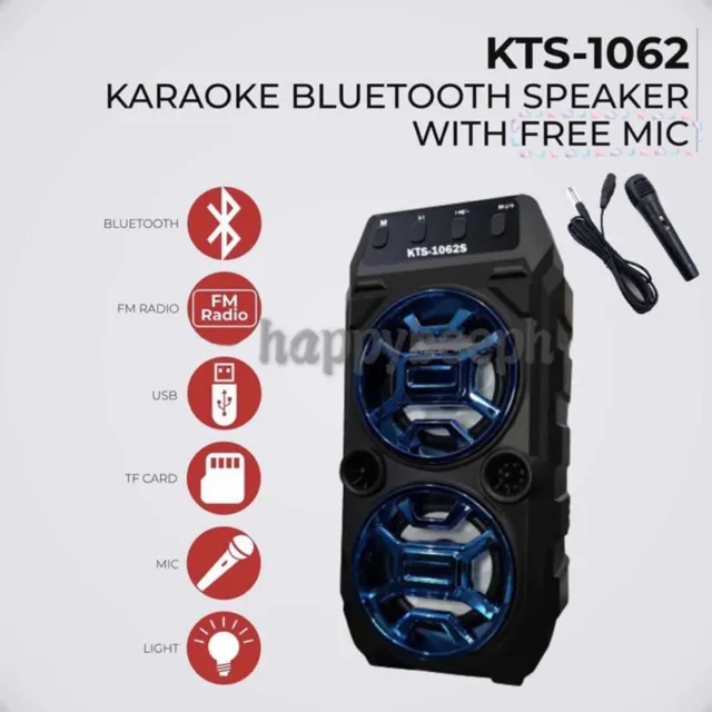 KTS/linkbits-1062/1036/1096 Portable Wireless Karaoke Speaker with Mic ...
