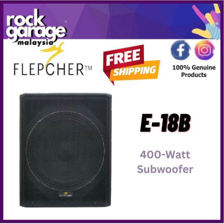 Flepcher E-18B 400-Watt Subwoofer ( E18B / E 18B ) | Lazada