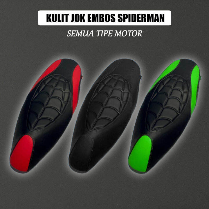 Kulit Jok Motif Spiderman / Kulit Jok Motor custom motif timbul ...