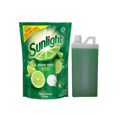 MURAH! Sunlight 1 liter Repack 1000ml Kemasan Drigen 1 L sabun cuci piring pembersih | Lazada ...
