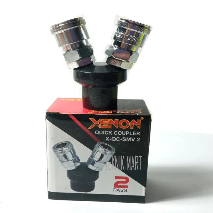 Xenon Quick Coupler 2 Way Sambungan Nepple Selang Mesin Compressor 2 ... Xenon Quick Coupler 2 Way Sambungan Nepple Selang Mesin Compressor 2 ...