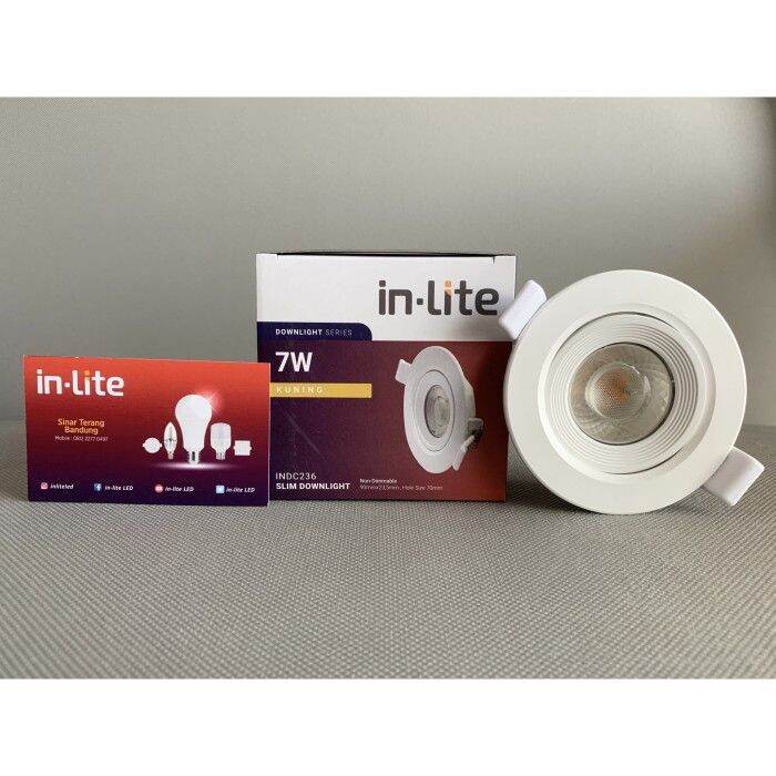 LAMPU LED MINI SLIM DOWNLIGHT SPOTLIGHT INLITE 7W 7 WATT - INDC236 | Lazada Indonesia