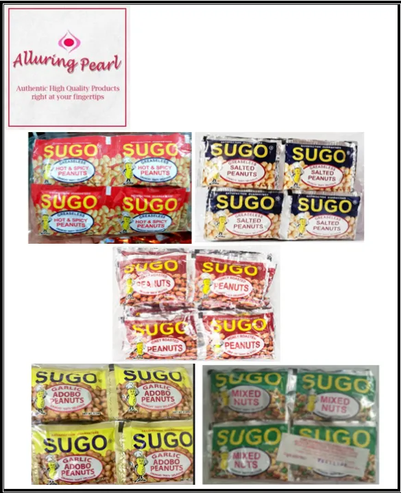 Sugo Peanuts 6g 1 Pack 20 Pcs Bundle Pack Of 5, Assorted Flavor (Honey ...