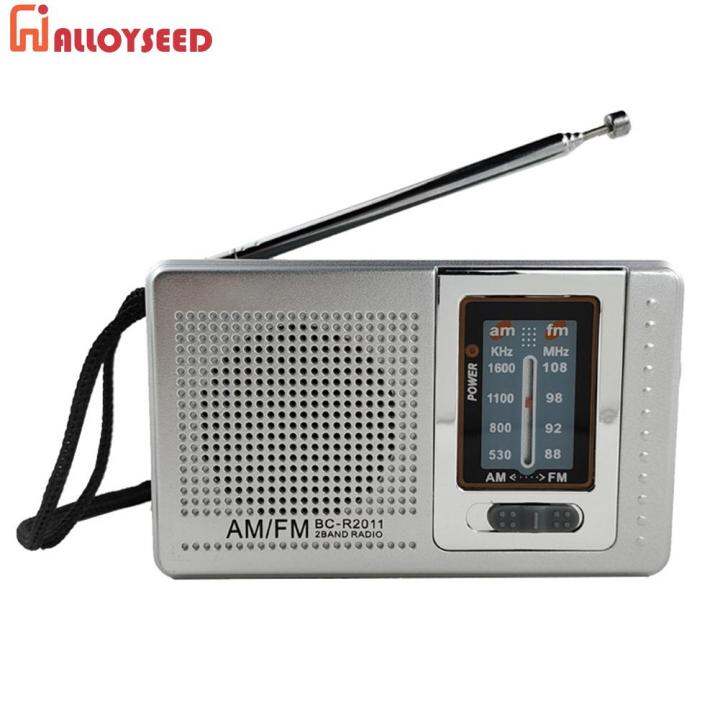 HiFi Pocket Radio Player Dual Band AM FM Portable Mini Radio Telescopic ...