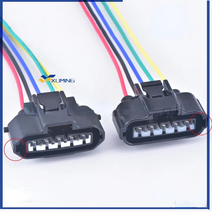 Xuming 1 Set 5 Pin Engine Plug （Female）（with 15cm Wires） Housing Wire Harness Connector Ignition ...