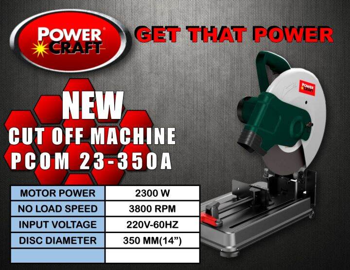 Cut-off Machine 14" Powercraft (PCOM 23-350SA) | Lazada PH