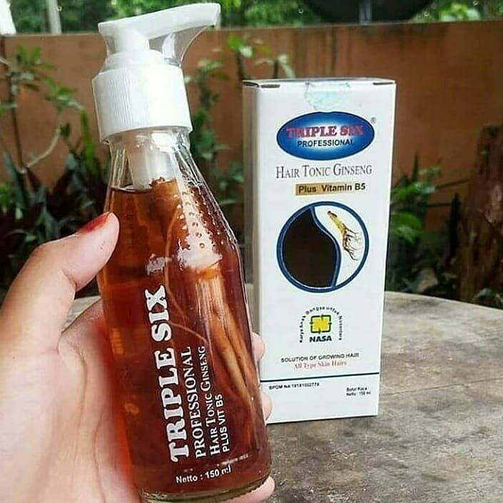 TRIPLE SIX HAIR TONIC GINSENG NASA - OBAT PENUMBUH RAMBUT - PENGHILANG ...