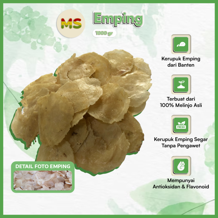 Emping Melinjo Mentah 1 Kg Asli Khas Serang Belinjo Super Tipis Dan ...
