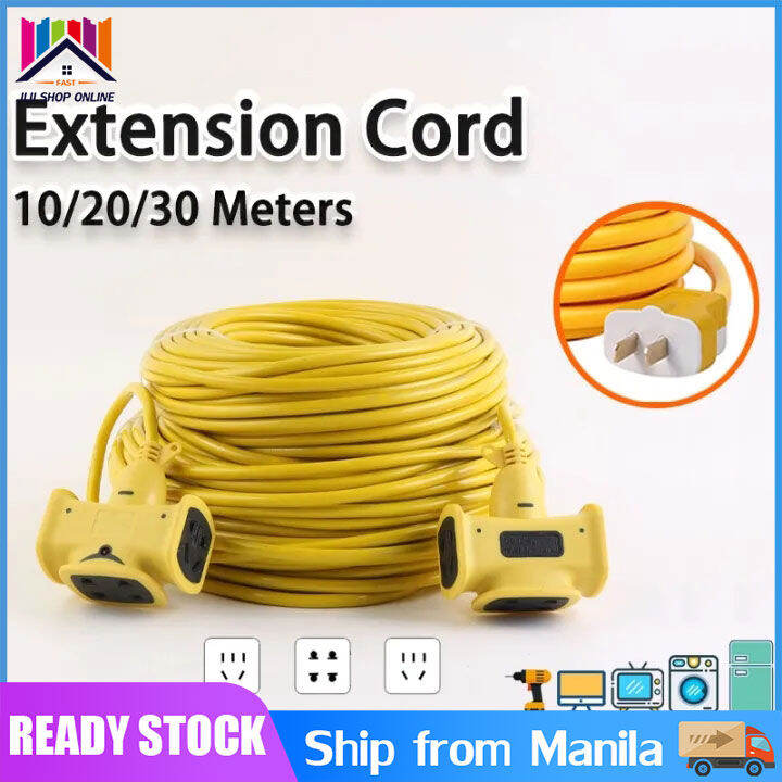 Original 【24 hours delivery】Extension Cord Socket With Cable Extra-long ...