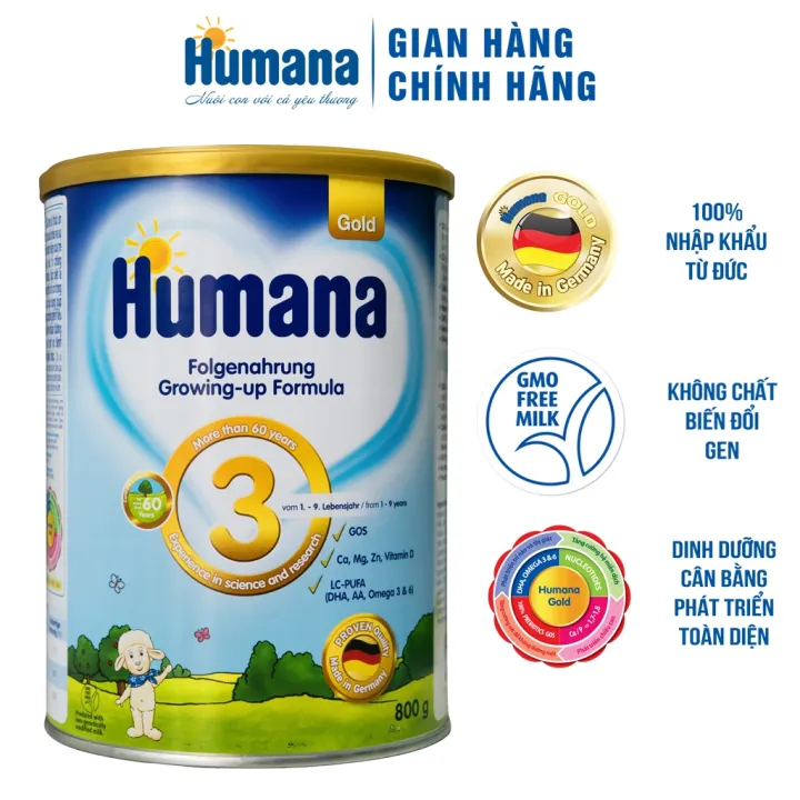 Sữa Humana Gold Số 3 Lon 800g | Lazada.vn