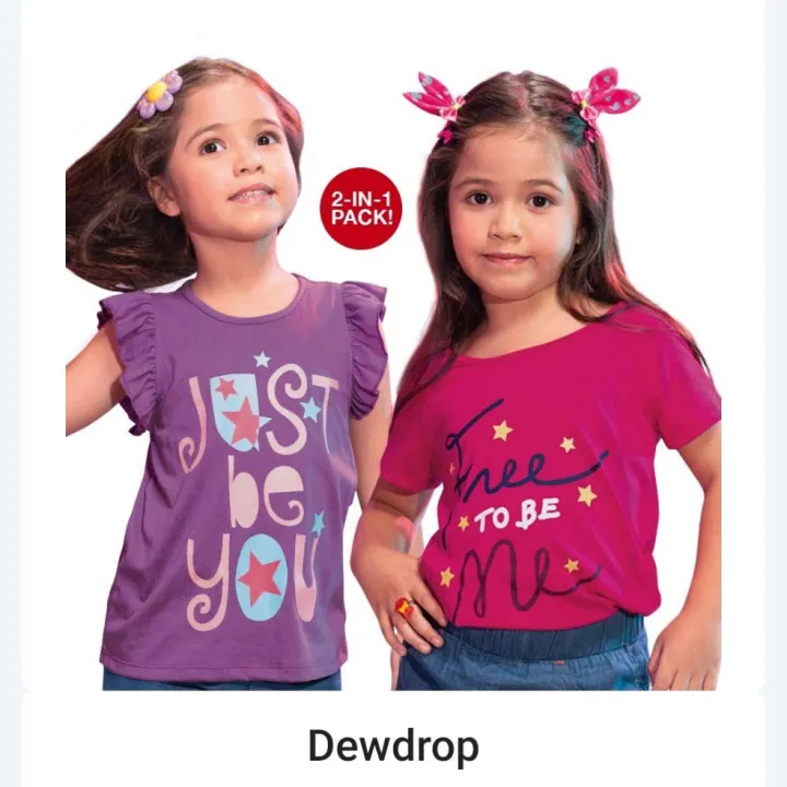 Natasha Kids Dewdrop 2-pc Shirt | Lazada PH