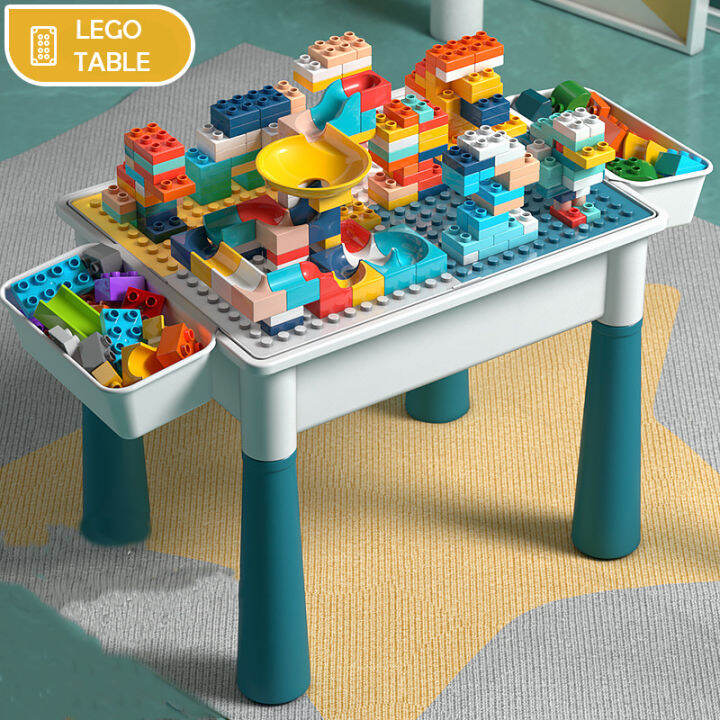 Multi-Function Children Lego Table Blocks Learning Playing & Study ...