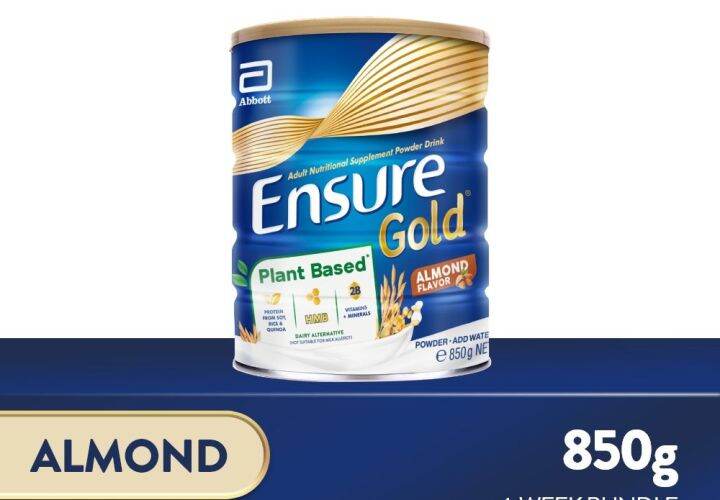 ENSURE GOLD ALMOND FLAVOR 850G PLANT BASED | Lazada PH