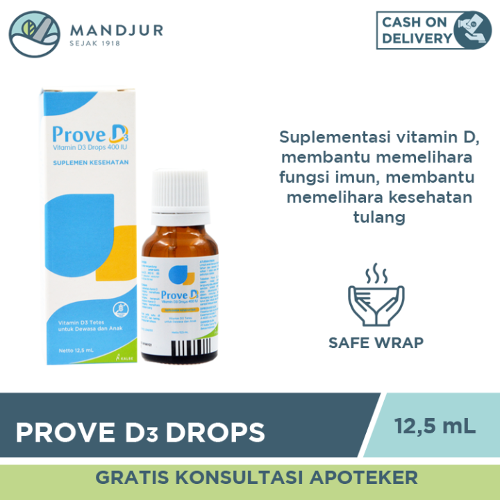 Prove D3 Drops 12.5 ml - Suplemen Vit D3 400 IU | Lazada Indonesia