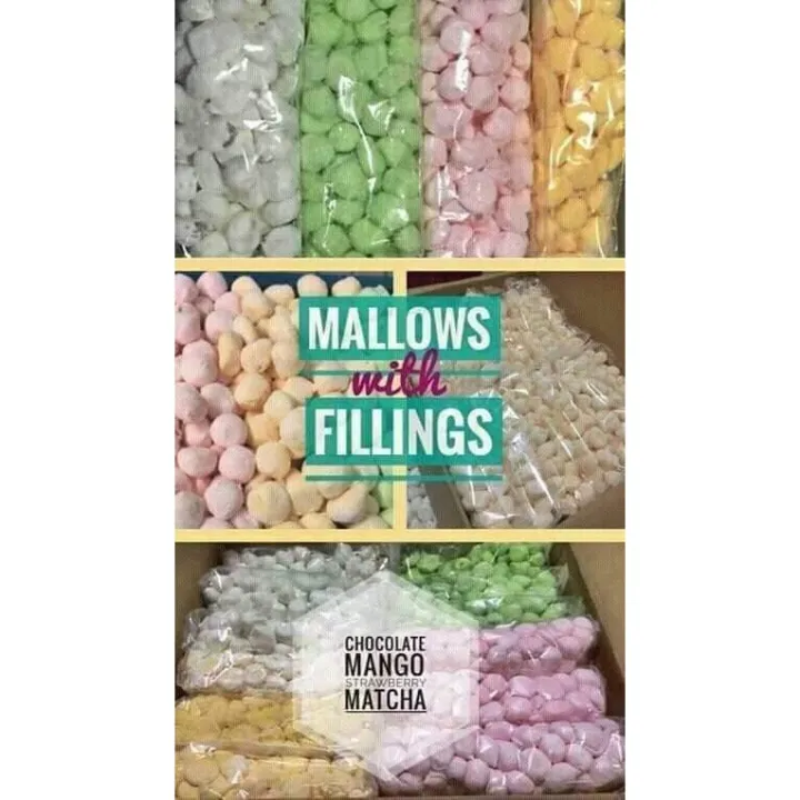 【NEGOSYO PACK】FILLED MALLOWS (MANGO,MATCHA,STRAWBEERY,UBE) | Lazada PH