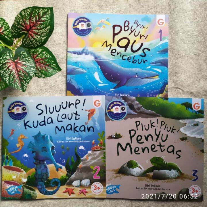 Buku Senter Seri Hewan Laut Byur Byur Paus Mencebur Sluuurp Kuda Laut Makan Pluk Pluk Penyu ...