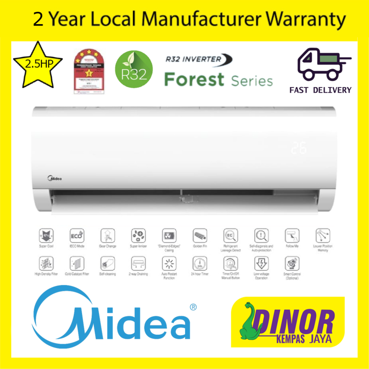 OWN LORRY DELIVERY with Fre unbox and Disposal , Midea 2.5HP Air ...
