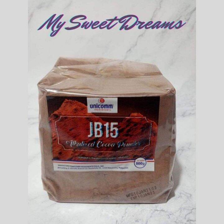 JB15 Alkalized Cocoa Powder 500 gms Unicomm Exp. Dec 27 2024 | Lazada PH