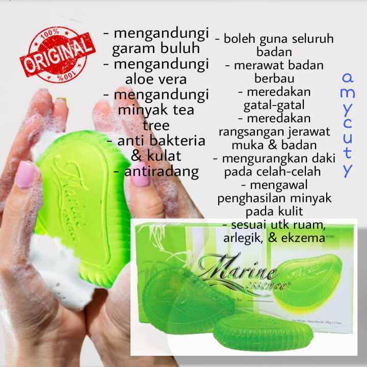 [ORIGINAL DARI HQ] Sabun Garam Buluh Anti Gatal/Ekzema/Kulit Sensitif ...