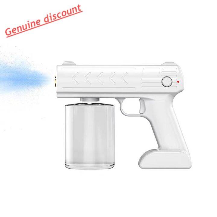 Disinfection Spray Gun Wireless Nano Blue Ray Disinfectant Spray Gun UV Nano Atomizer and ...