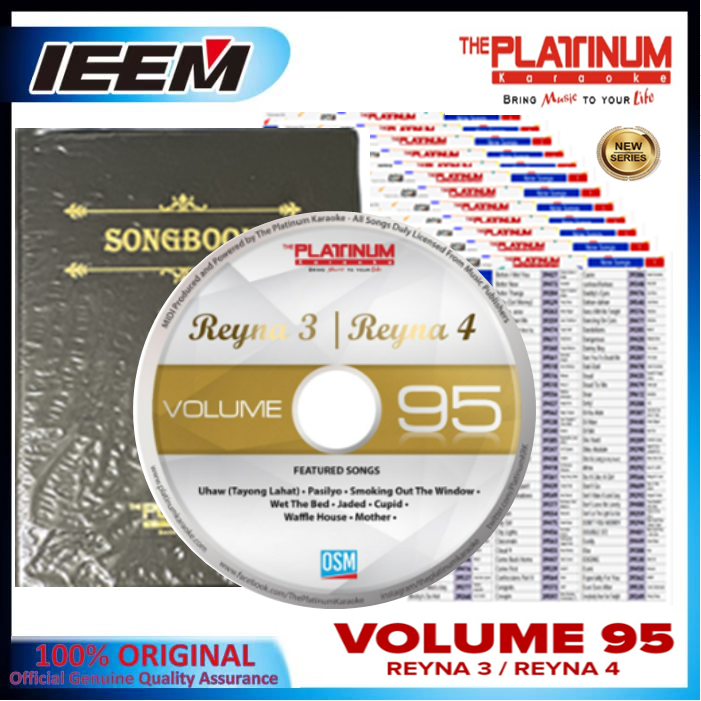 Platinum New Reyna 3 Volume 95 Update CD& songbook 2023 | Lazada PH
