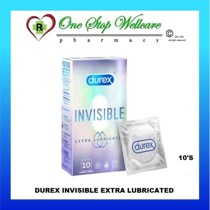 DUREX INVISIBLE EXTRA THIN EXTRA LUBRICATED 10'S (EXP: 04/2028) | Lazada