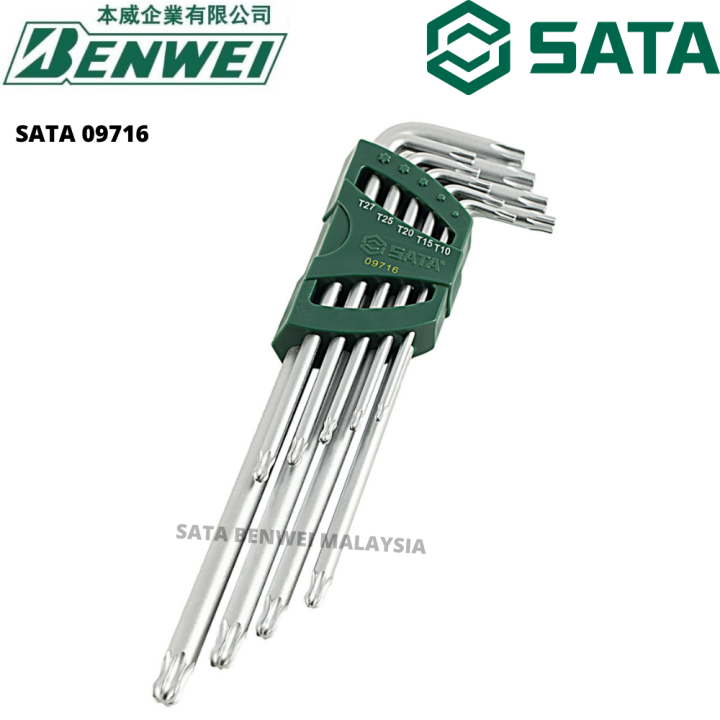 TORX KEY SET / LONG ARM TORX KEY SET / TORX KEY SET / SATA 09716 9PCS ...