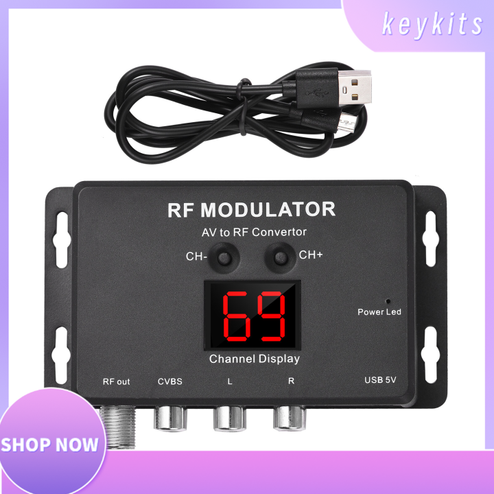 keykits-M60 RF Modulator AV to RF Converter | Lazada PH
