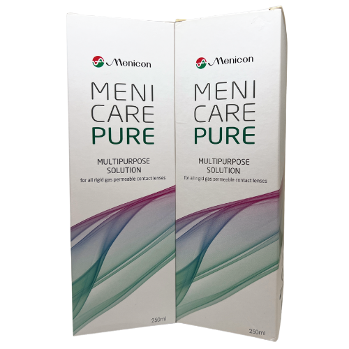 (Pack of 2) Menicon Menicare Pure (2x250ml) Multi Purpose Solution for ...