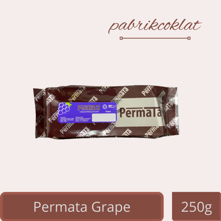 Permata Coklat Blok Ungu Rasa Anggur 250g /1kg - Grape Chocolate ...