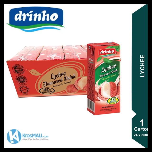 Drinho Lychee Drink 1 Carton (24 x 250ml) | Lazada