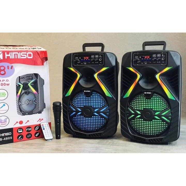 8" Speaker Outdoor Portable trolley Speaker System Subwoofer Sound Box ...