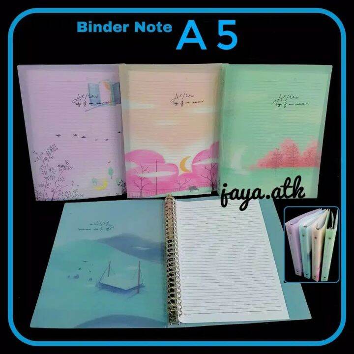 BINDER NOTE A5 20 RING MAP BINDER LOOSE LEAF A5 20 RING BUKU BINDER A5 ...