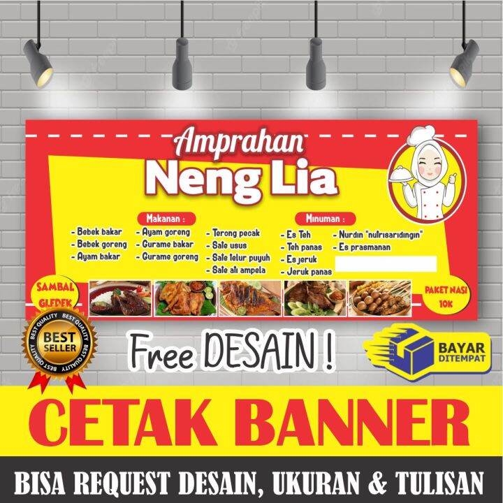 CETAK SPANDUK TOKO / SEPANDUK DAGANG / BANNER jualan / BANER konter HP ...