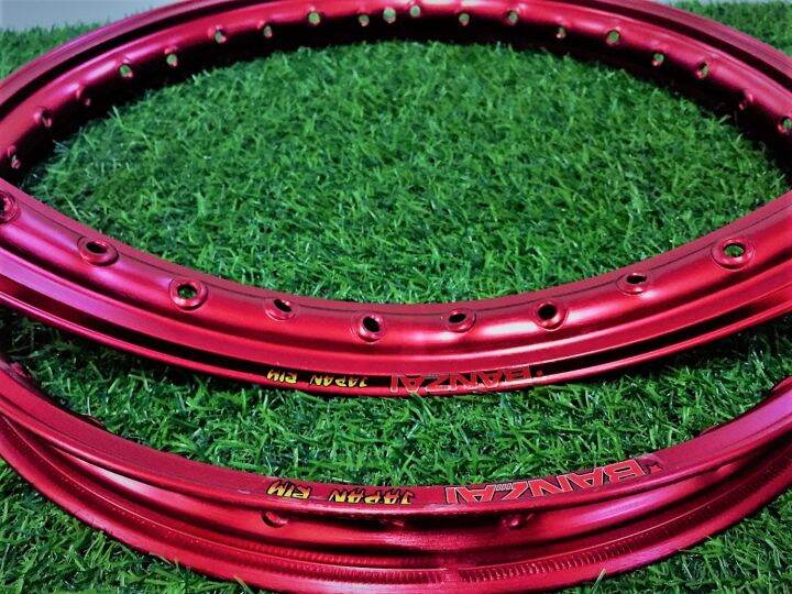 แดง BANZAI บันไซ สีแดง รุ่น JAPAN RIM 1.4 ขอบ 17 นิ้ว สีแดงล้อทรงขอบ ...
