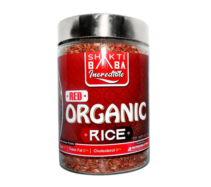 Shakti Baba Red Organic Rice in glass bottle( Philippine Origin) 1kg( This is not Basmati Rice ...