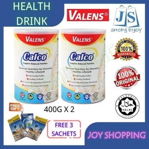 Valens Calco 400G X 2Tins Free 3 Packet Sample | Lazada