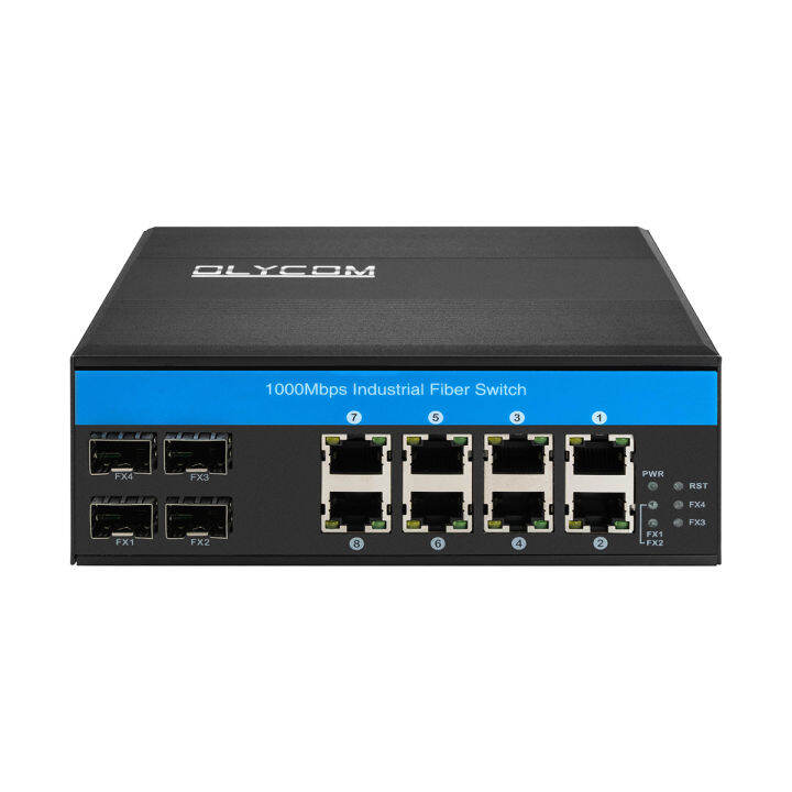 OLYCOM 12Port Switch Giabit Ethernet Converter 8 Port RJ45 with 4 Port ...