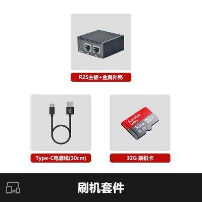 NanoPi R2S Mini Router 1GB RAM RK3328 Dual Gigabit Ethernet Metal Shell ...