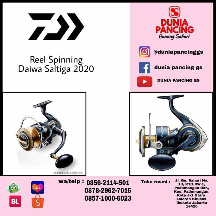Reel Spinning Daiwa Saltiga 2020 ukuran 10.000 | Lazada Indonesia