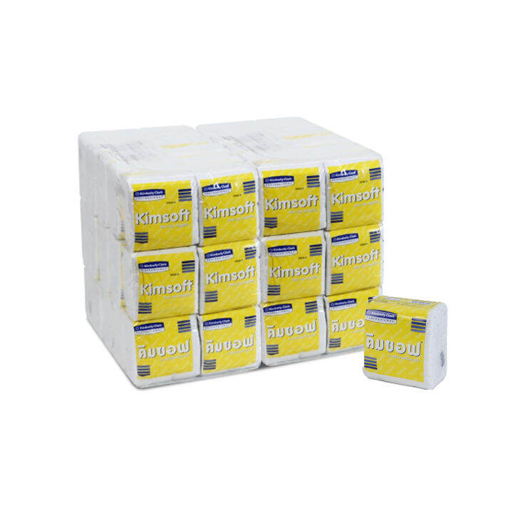 กระดาษเช็ดปาก Kimsoft Pop-Up 60ห่อ (1 ลัง)-33766 | Lazada.co.th