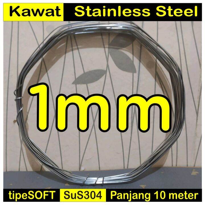 Kawat Stainless Steel Sus 304 1mm Soft 10 Meter | Lazada Indonesia