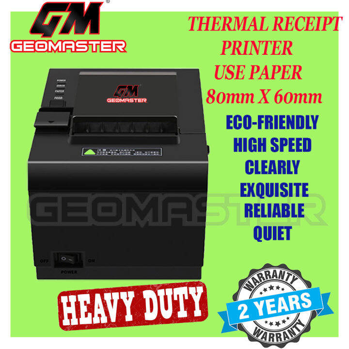 Geomaster GM-2020 Thermal Receipt Printer - 80mm Receipt Printer - Usb ...