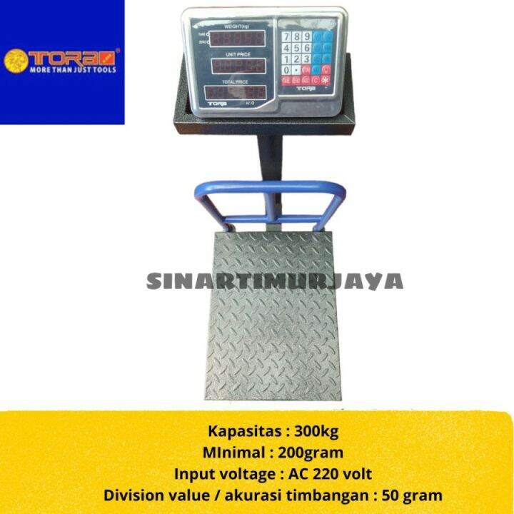 Tora Timbangan Duduk Digital 300 Kg Platform Bench Scale 300KG | Lazada ...