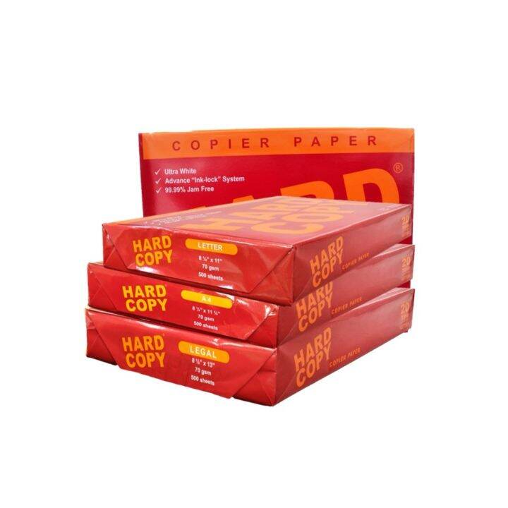 Hard copy bond paper/copier paper/70gsm/500sheets/short/long/A4 | Lazada PH