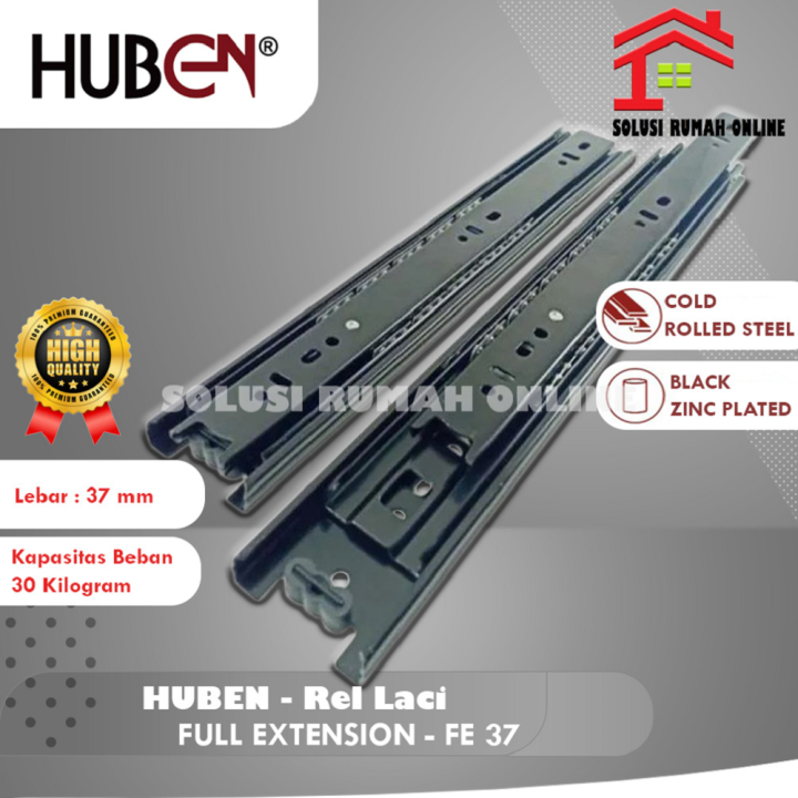 HUBEN Rel Laci FE 37 30 - 50 cm / FE37 / Double Track Full Extension ...