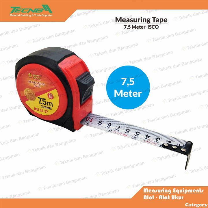 Measuring Tape Rol Meter Meteran 7,5M Isco | Lazada Indonesia